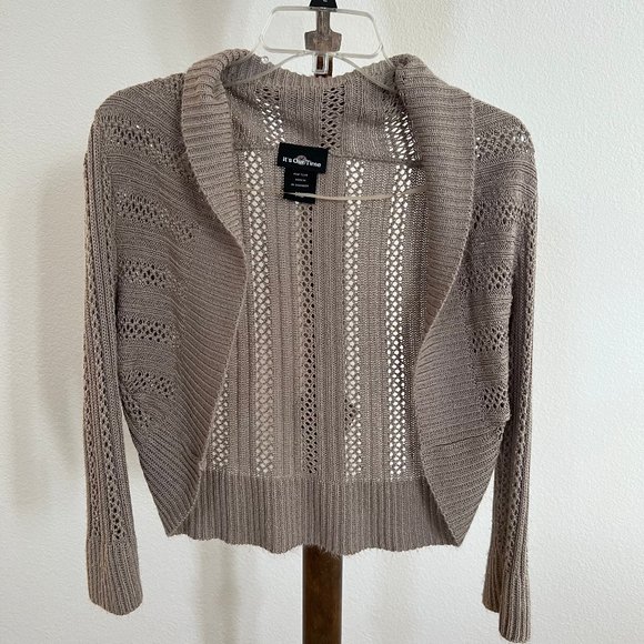 It's Our Time | Sweaters | Its Our Time Size Xl Tan Knit Shawl Collar ...